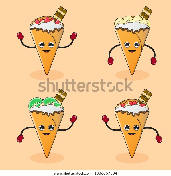 Illustration Vector Graphic Cartoon Character Crepe Stock Vector ...