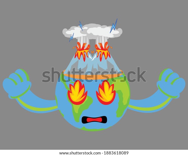 Illustration Vector Graphic Cartoon Character Disaster Stock Vector ...