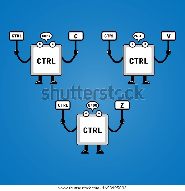 Illustration Vector Graphic Cartoon Keyboard Buttoncontrol Stock Vector ...