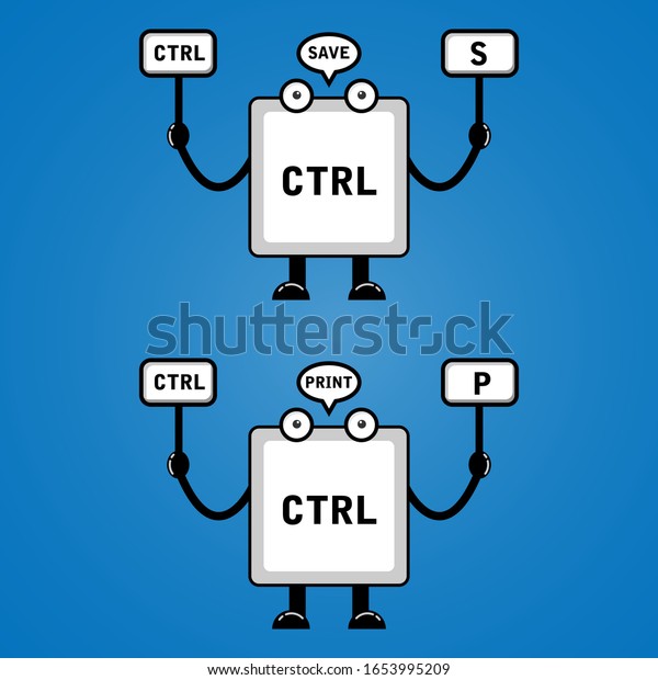 Illustration Vector Graphic Cartoon Keyboard Buttoncontrol Stock Vector ...