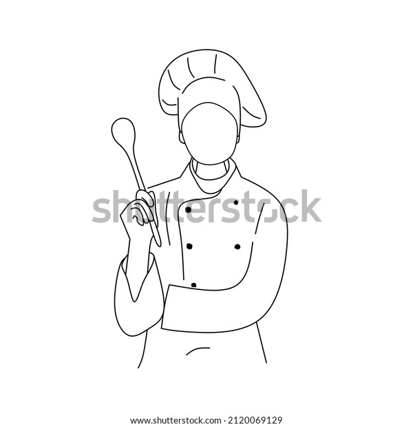 Illustration Vector Graphic Chef Perfect Recipe Stock Vector (Royalty ...