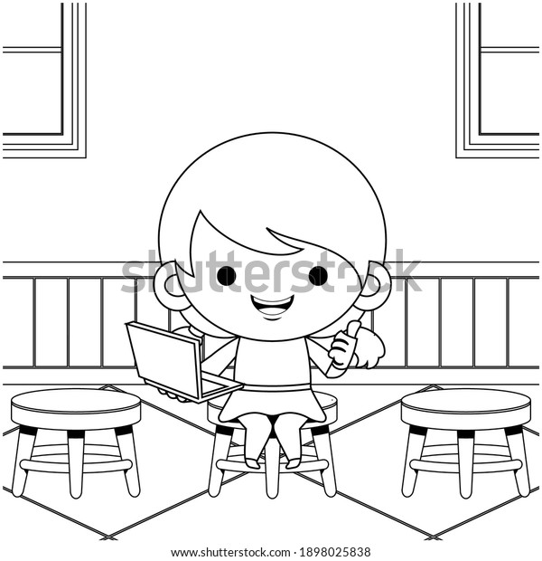 Illustration Vector Graphic Coloring Book Kids Stock Vector (Royalty ...