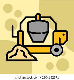 Illustration Vector Graphic Construction Sand Equipment Stock Vector ...