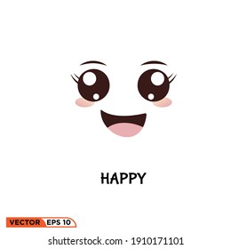 Illustration Vector Graphic Emotion Happy Good Stock Vector (Royalty ...