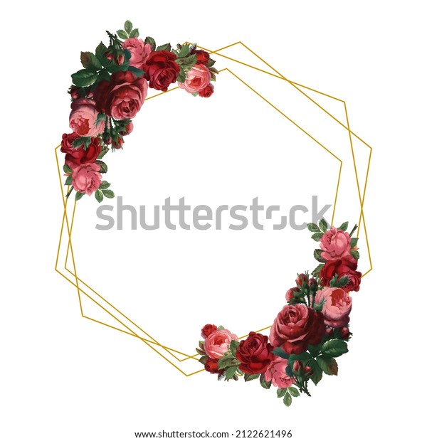 Illustration Vector Graphic Floral Frame Design Stock Vector (Royalty ...