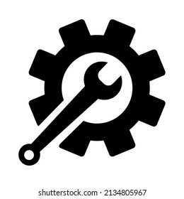 Illustration Vector Graphic Gear Lock Icon Stock Vector (Royalty Free ...