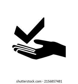 Illustration Vector Graphic Gesture Check Hand Stock Vector (Royalty ...