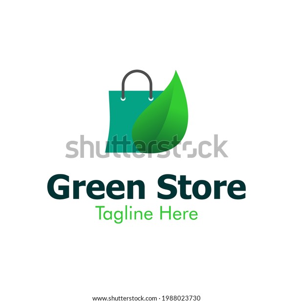 Illustration Vector Graphic Green Store Logo Stock Vector (Royalty Free ...