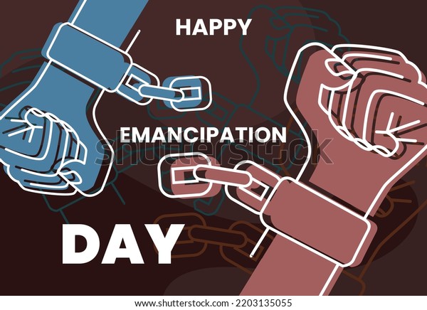 Illustration Vector Graphic Happy Emancipation Day Stock Vector ...