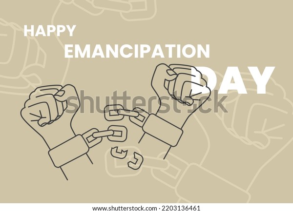 Illustration Vector Graphic Happy Emancipation Day Stock Vector ...