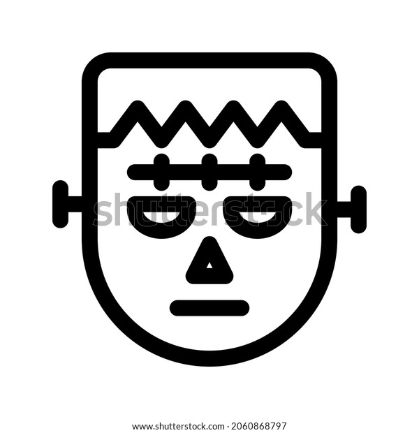 Illustration Vector Graphic Icon Frankenstein Outline Stock Vector ...