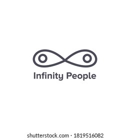 Illustration Vector Graphic Infinity People Logo Stock Vector (Royalty ...