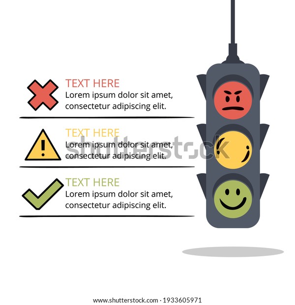 Illustration Vector Graphic Infographic Traffic Light Stock Vector ...