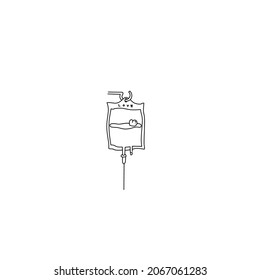 Illustration Vector Graphic Infusion Fluid Perfect Stock Vector ...