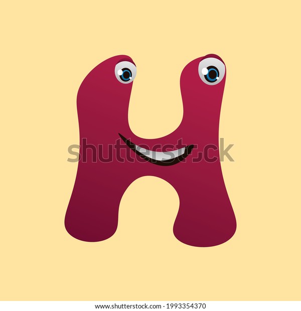 Illustration Vector Graphic Letter H Character Stock Vector (Royalty ...