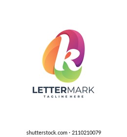 Illustration Vector Graphic Letter Mark K Stock Vector (Royalty Free ...
