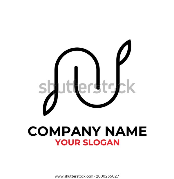 Illustration Vector Graphic Letter N Natural Stock Vector (Royalty Free ...