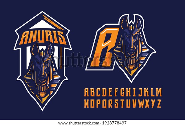 Illustration Vector Graphic Letter Set Anubis Stock Vector (Royalty ...
