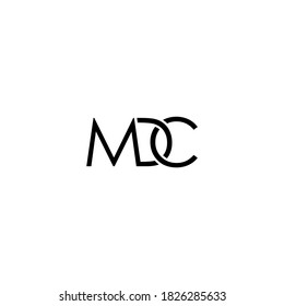 Illustration Vector Graphic Logo Letter Mdc Stock Vector (Royalty Free ...