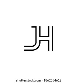 Hpj Monogram Vector Logo Three Letters Stock Vector (Royalty Free ...