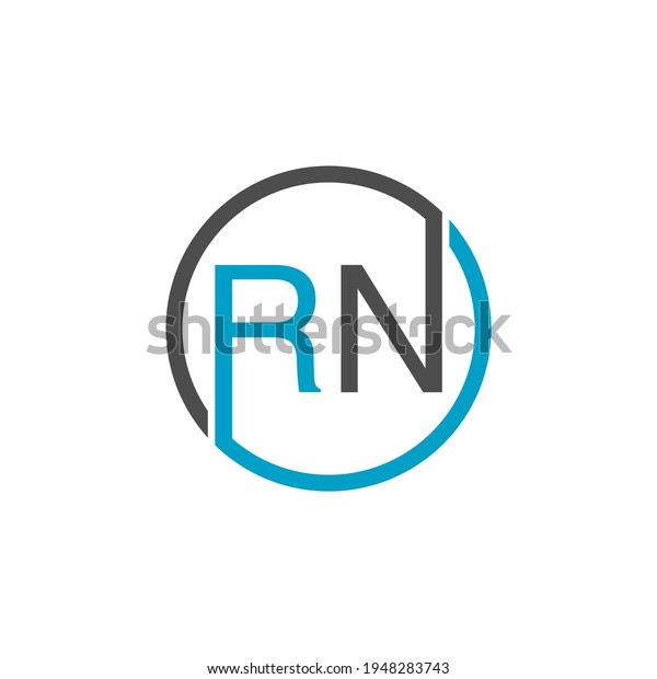 Illustration Vector Graphic Logo Letter Rn Stock Vector (Royalty Free ...