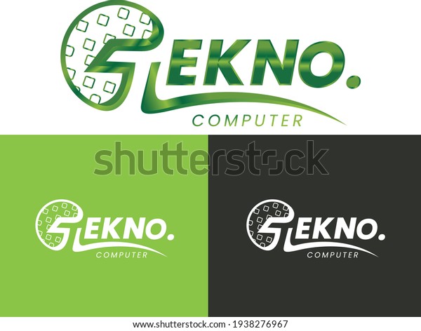 Illustration Vector Graphic Logo Tekno Computer Stock Vector (Royalty ...