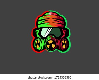 Illustration Vector Graphic Maskman Good Esport Stock Vector (Royalty ...