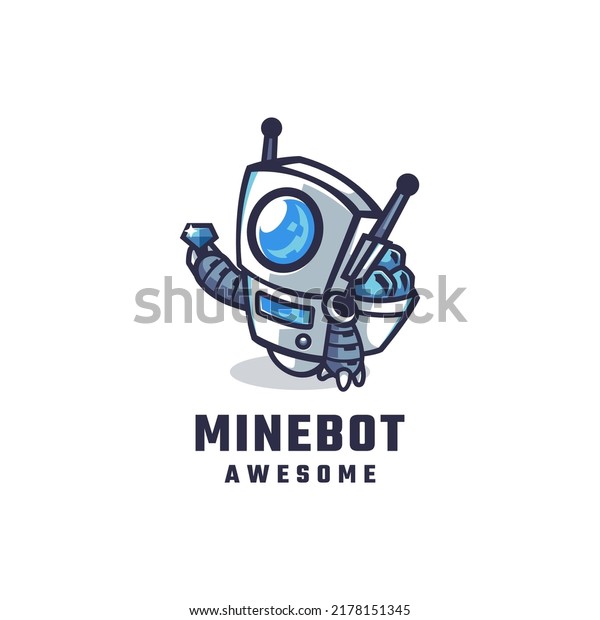 Illustration Vector Graphic Minebot Good Logo Stock Vector (Royalty Free) 2178151345 | Shutterstock