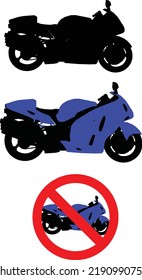 Illustration Vector Graphic Motorcycle No Motorcycle Stock Vector ...