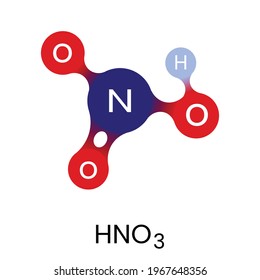 Illustration Vector Graphic Nitric Acid Hno3 Stock Vector (Royalty Free ...