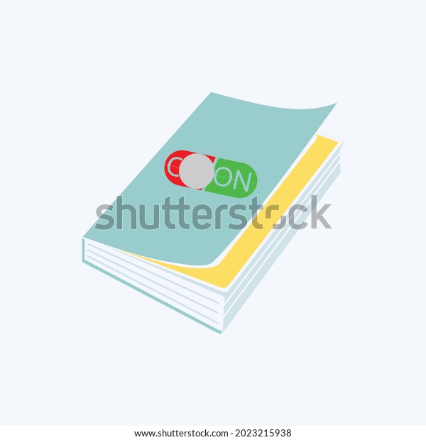 Illustration Vector Graphic Open Book Reading Stock Vector (Royalty ...