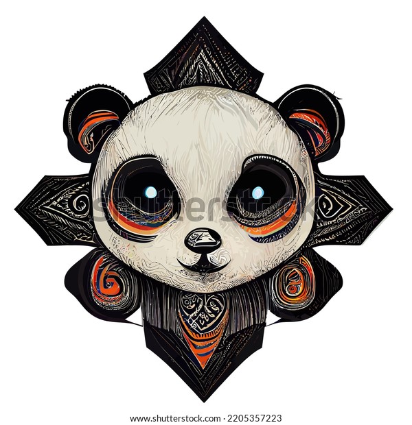 Illustration Vector Graphic Panda Hand Draw Stock Vector (Royalty Free ...