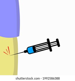 Illustration Vector Graphic People Being Injected Stock Vector (Royalty ...