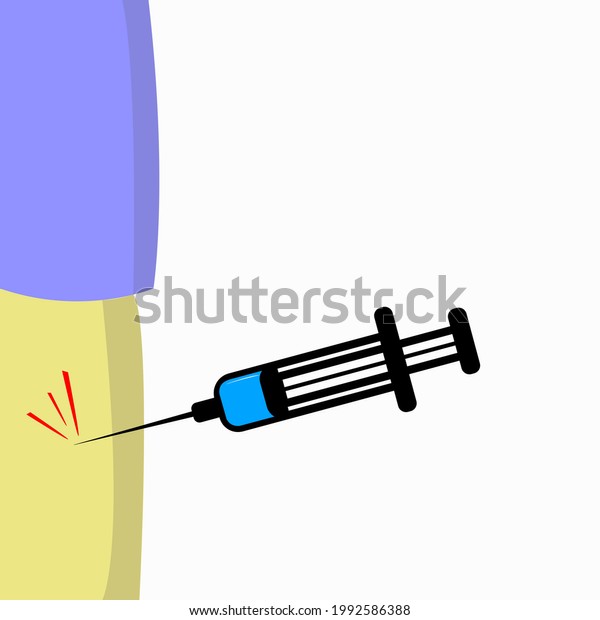 Illustration Vector Graphic People Being Injected Stock Vector (Royalty ...