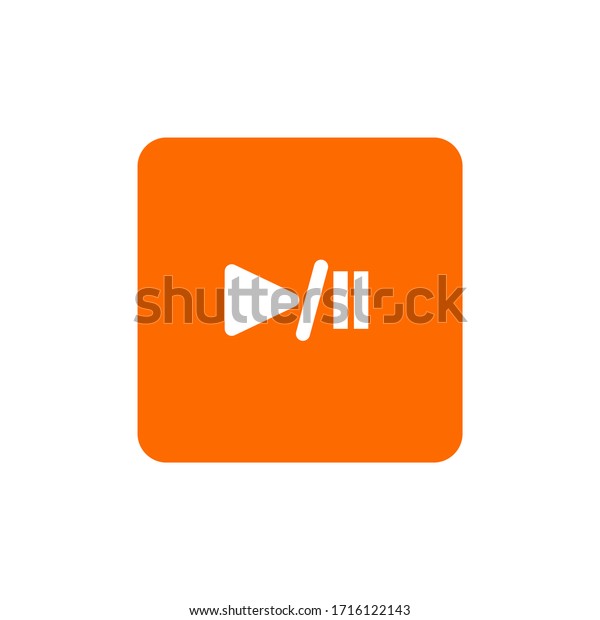 Illustration Vector Graphic Play Stop Icon Stock Vector (Royalty Free ...