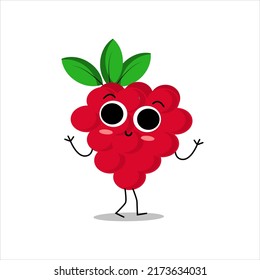 Illustration Vector Graphic Raspberry Kawaii Cute Stock Vector (Royalty ...