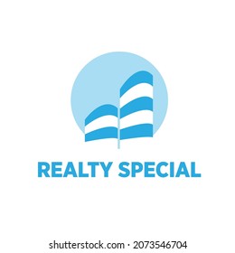 Illustration Vector Graphic Realty Logo Design Stock Vector (Royalty ...