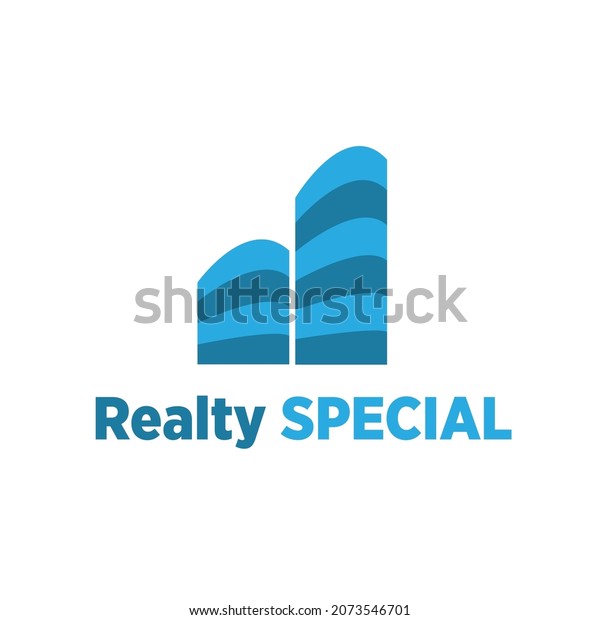 Illustration Vector Graphic Realty Logo Design Stock Vector (Royalty ...