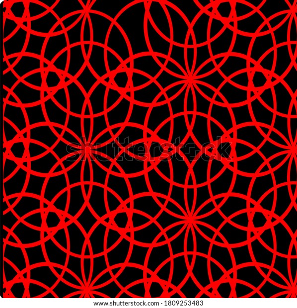 Illustration Vector Graphic Red Flower Clone Stock Vector (Royalty Free ...