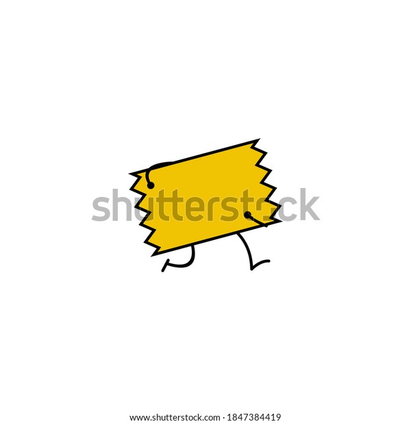 Illustration Vector Graphic Running Ticket Logo Stock Vector (Royalty ...