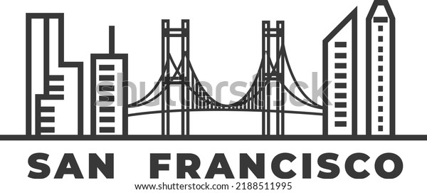 Illustration Vector Graphic San Francisco Logo Stock Vector (Royalty ...
