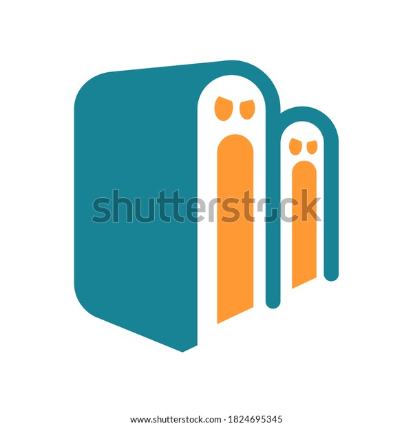 Illustration Vector Graphic Scary Book Logo Stock Vector (Royalty Free ...