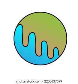 Illustration Vector Graphic Sea Earth Circle Stock Vector (Royalty Free ...