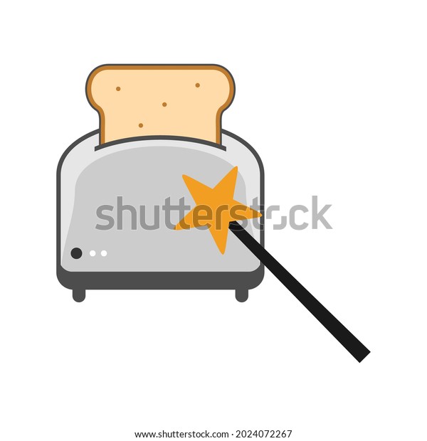 Illustration Vector Graphic Star Toaster Logo Stock Vector (Royalty ...