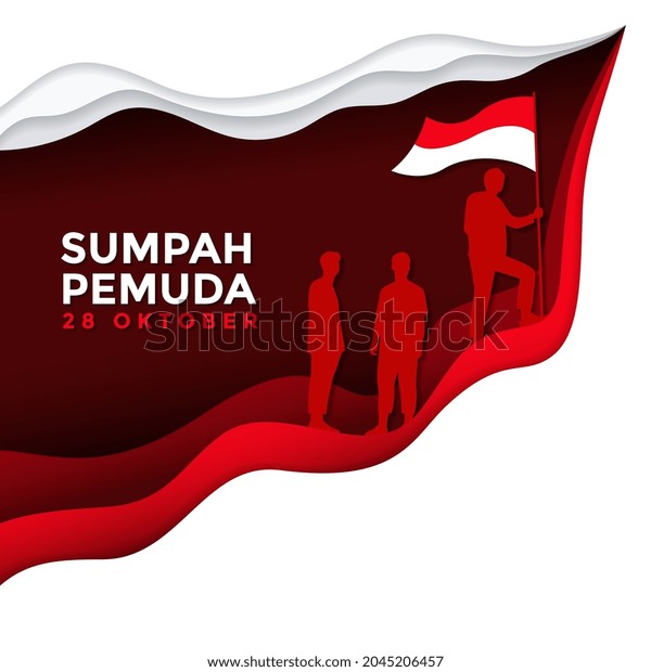 Illustration Vector Graphic Sumpah Pemuda Youth Stock Vector (Royalty ...