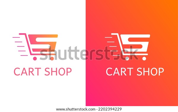 Illustration Vector Graphic Template Logo Cart Stock Vector (Royalty ...