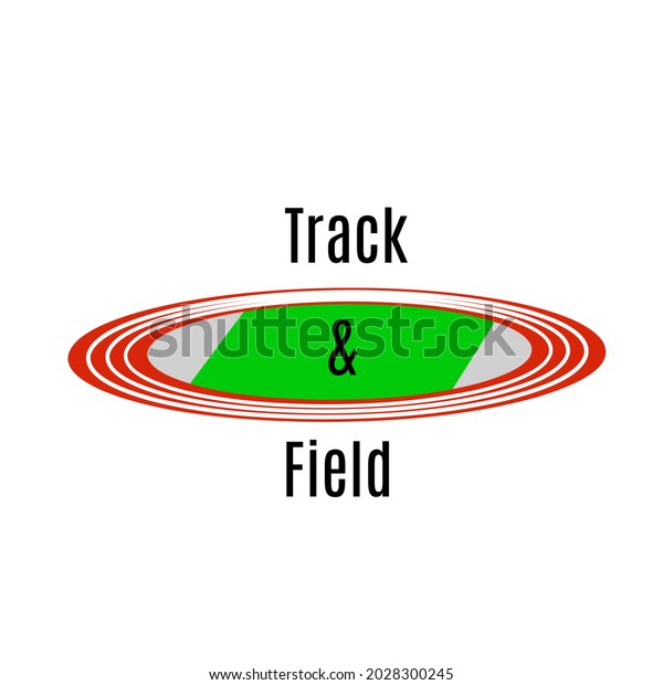 Illustration Vector Graphic Track Field Symbol Stock Vector (Royalty ...