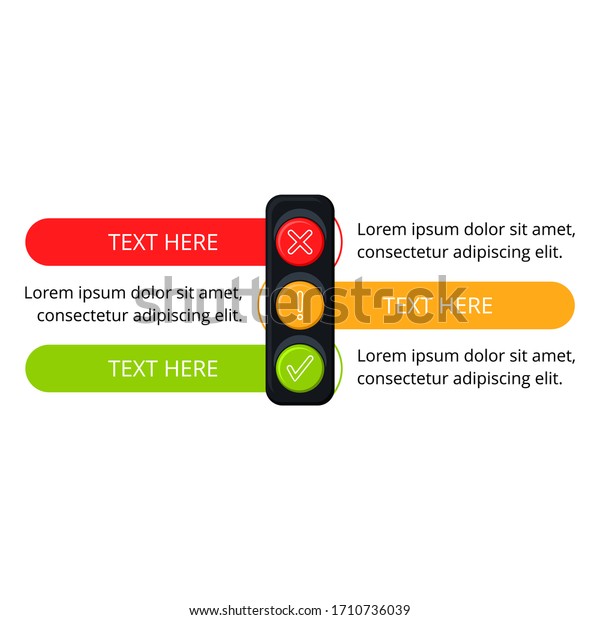Illustration Vector Graphic Traffic Light Infographic Stock Vector ...