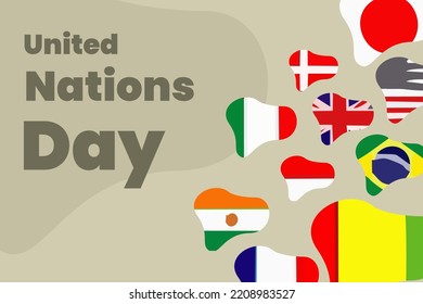 Illustration Vector Graphic United Nations Day Stock Vector (Royalty ...