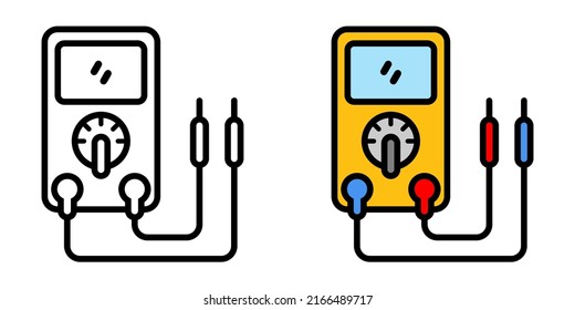 Illustration Vector Graphic Voltmeter Electricity Tool Stock Vector ...